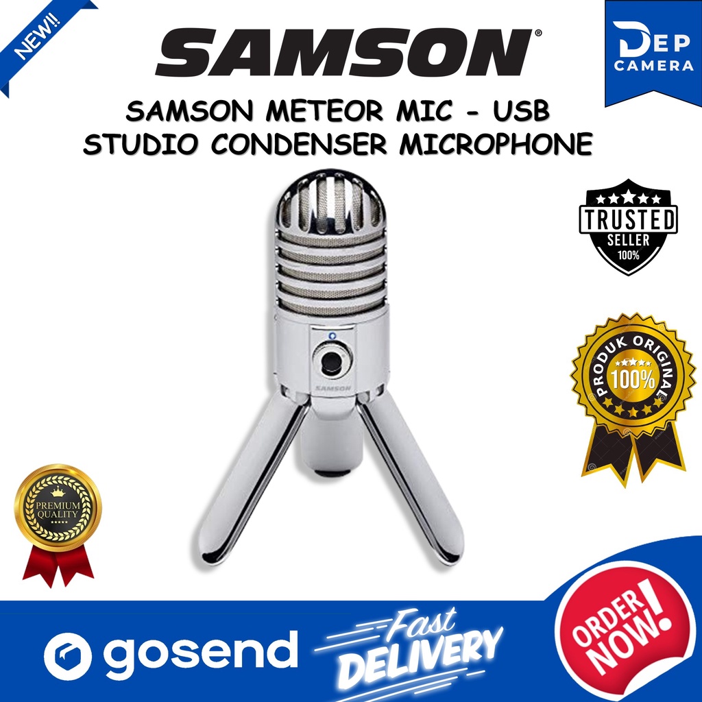 Jual Samson Meteor Microphone Kondenser Studio | Shopee Indonesia