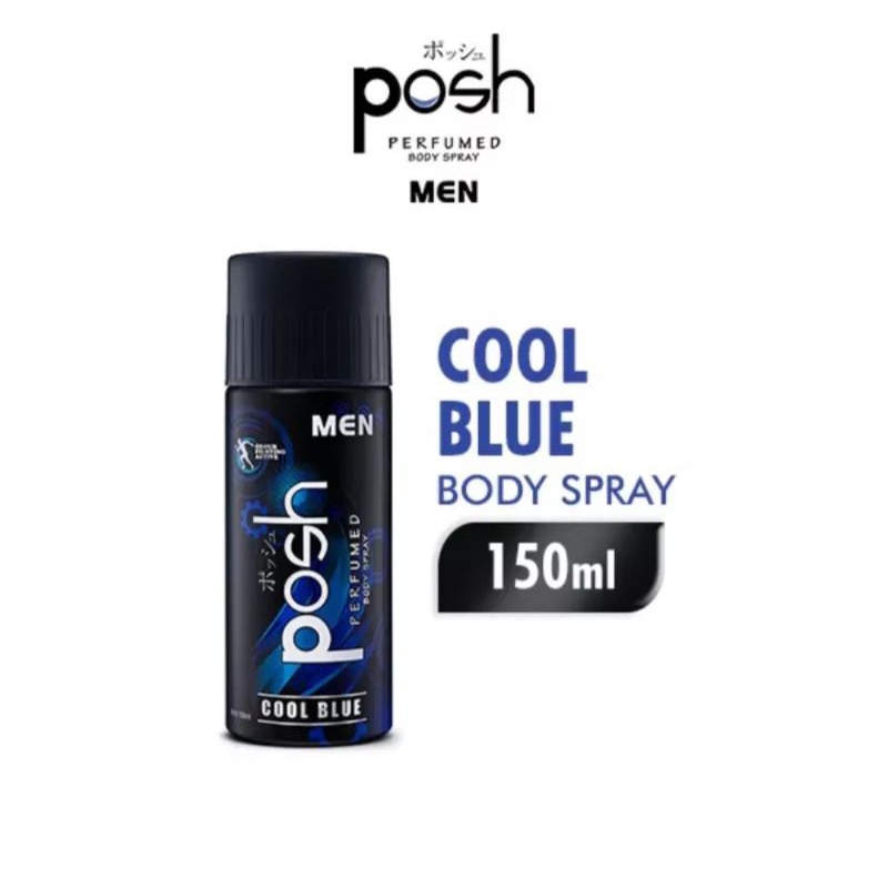 Jual Posh Men Body Spray Cool Blue 150ml | Shopee Indonesia
