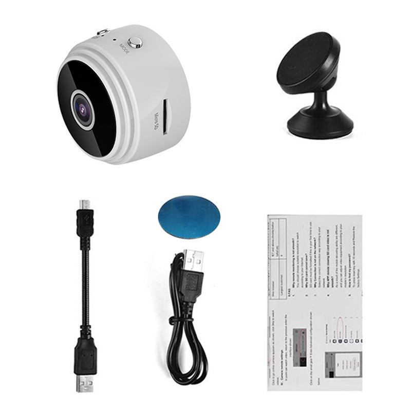 Jual COD/Wireless A9 Mini Camera Wifi Hd 1080P Micro Kamera Kecil Smart ...