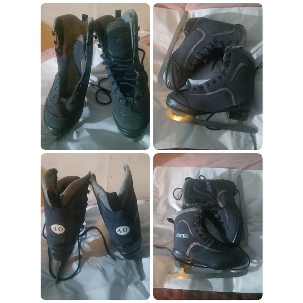 Jual sepatu sport ice skating ACRO nomor 40 panjang kaki 27 cm bekas ...