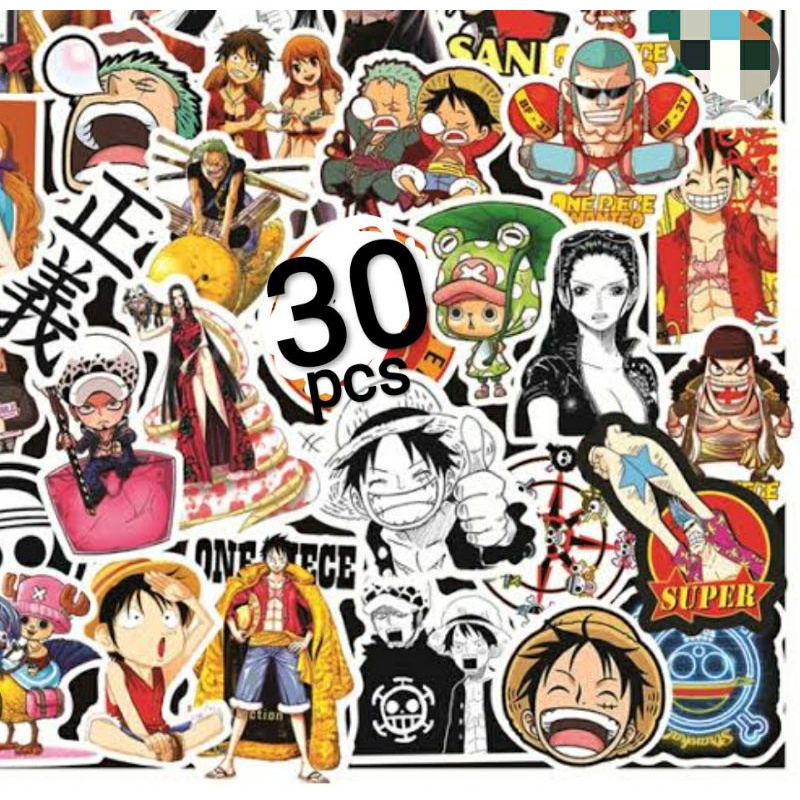 Jual Stiker One Piece 30pcs Anime sticker One Piece Luffy | Shopee ...