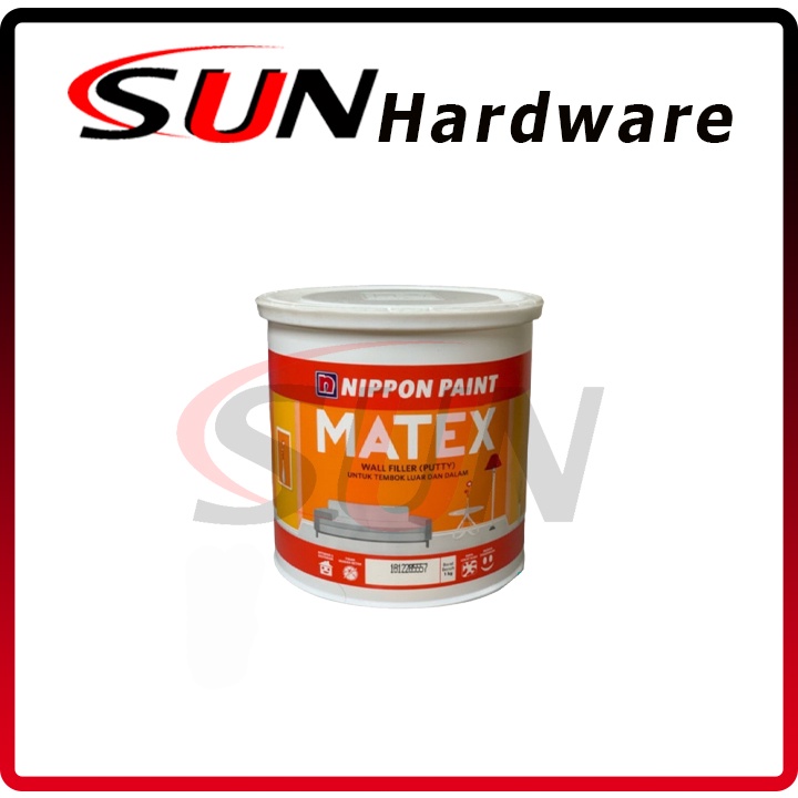 Jual Plamir Dempul Tembok Nippon Paint Matex 1 Kg Wall Filler Wall Putty | Shopee Indonesia