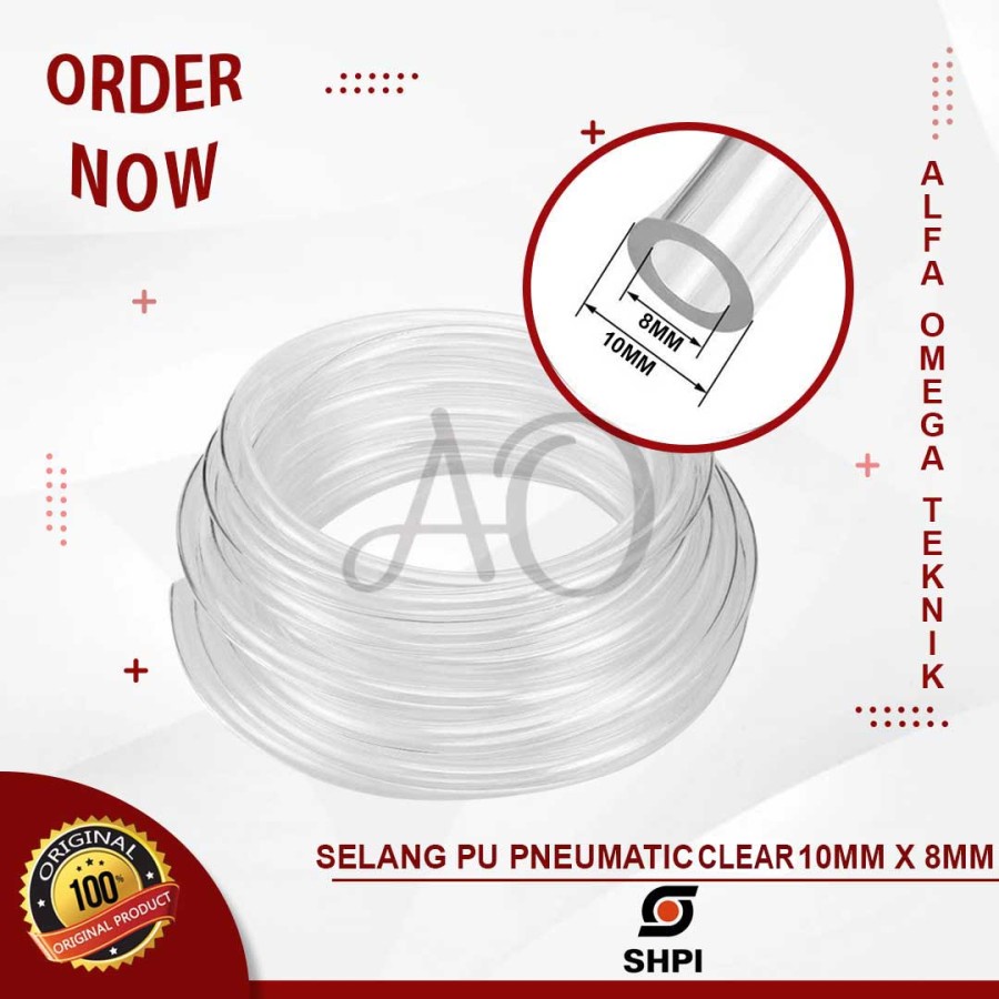 Jual SELANG PU 10MM x 8MM BENING SHPI PNEUMATIC TUBE HOSE POLYURETHANE | Shopee Indonesia