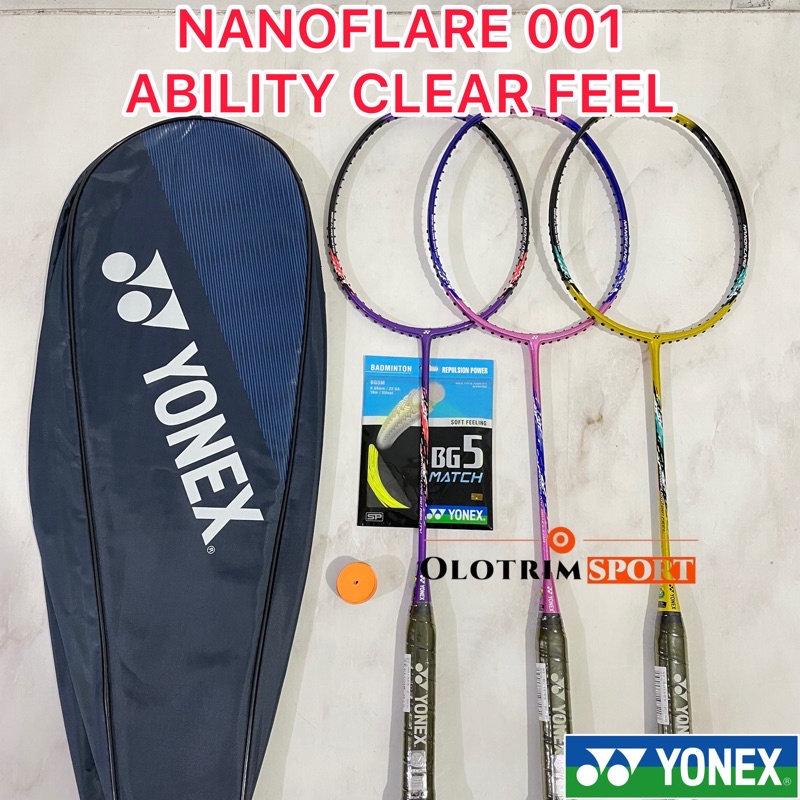 Jual Raket Badminton Yonex NANOFLARE 001 ABILITY CLEAR FEEL 78gr 5u Nano Flare Original | Shopee ...