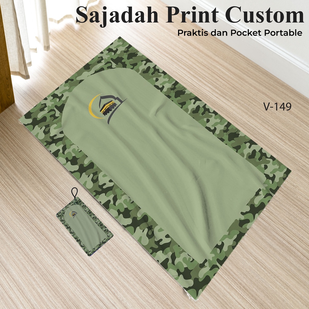 Jual Sajadah Travel Custom Nama Print Logo Sejadah Traveling Jumbo ...