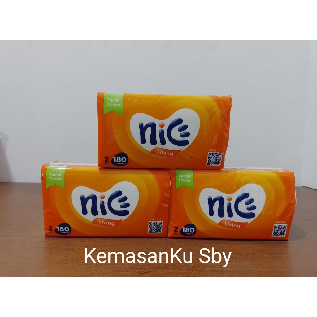 Jual Tissue tisu Nice 180s (sheet) 2ply - kemasan baru | Shopee Indonesia