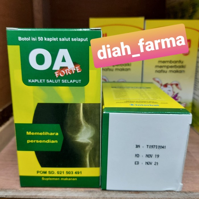 Jual OA FORTE Memelihara kesehatan Sendi TABLET ISI 50 | Shopee Indonesia