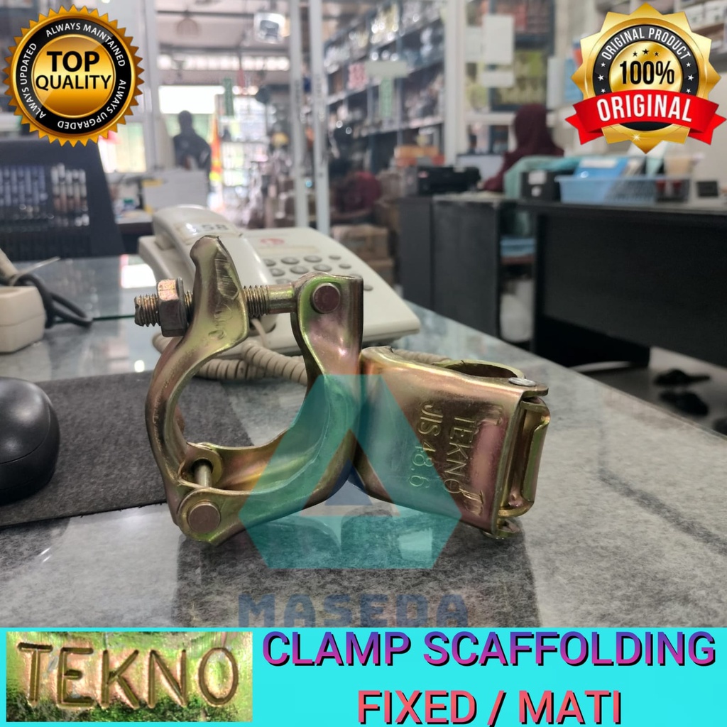 Jual Klem Scaffolding | Steger Clamp - Mati ( FIXED ) | Shopee Indonesia