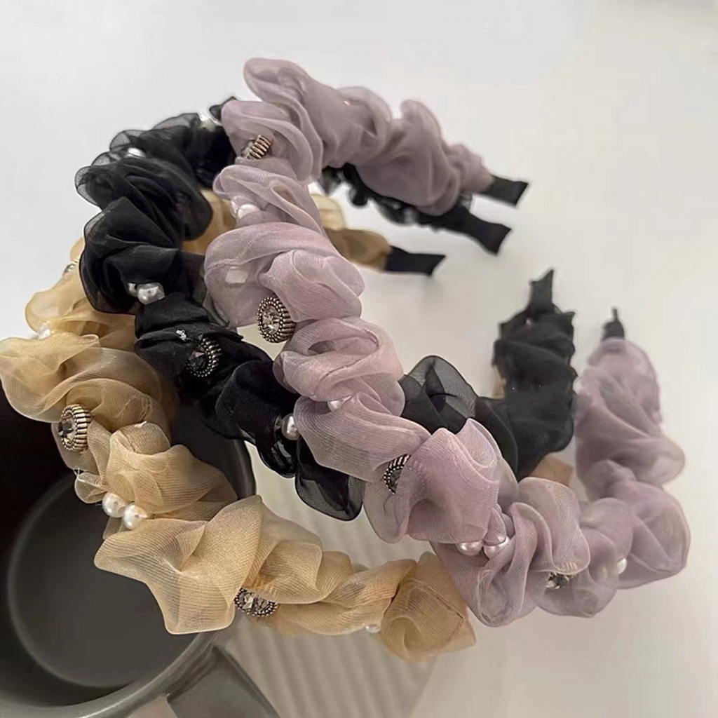 Jual Town Shell Vintage Ribbon Korean Headband / Bando Korea Premium ...