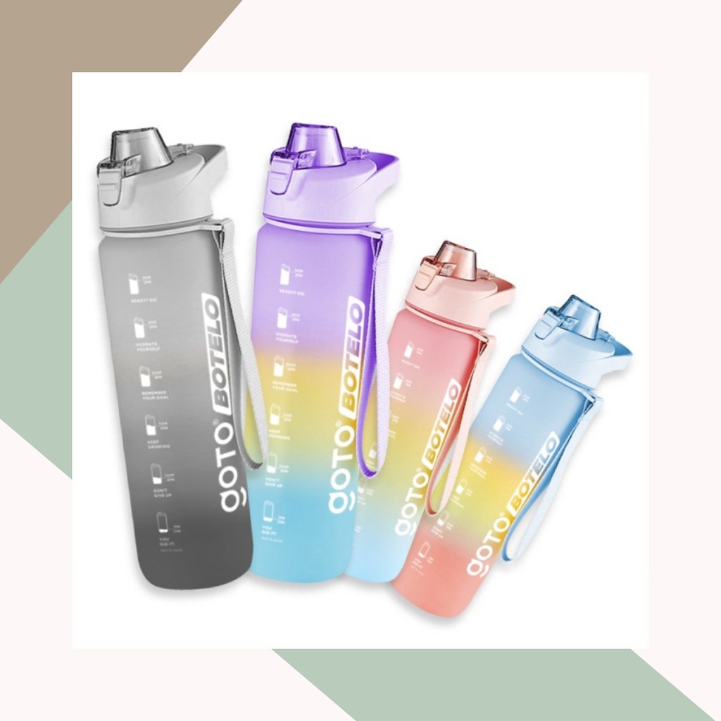 Jual Goto Botelo Bottle Tumblr Air 1 Liter Botol Minum Viral Jumbo ...