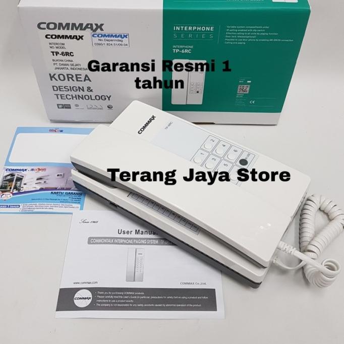 Jual Intercom Commax TP-6RC (100% Asli & Garansi Resmi) | Shopee Indonesia