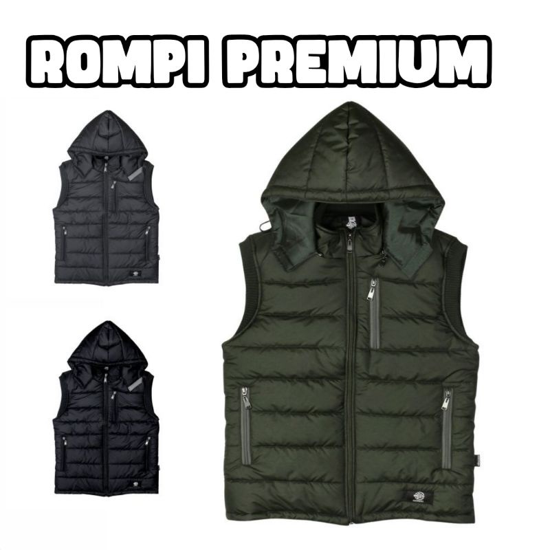 Jual Rompi Gelembung Pria Wanita Polos Premium Vest Pria Murah Jaket ...