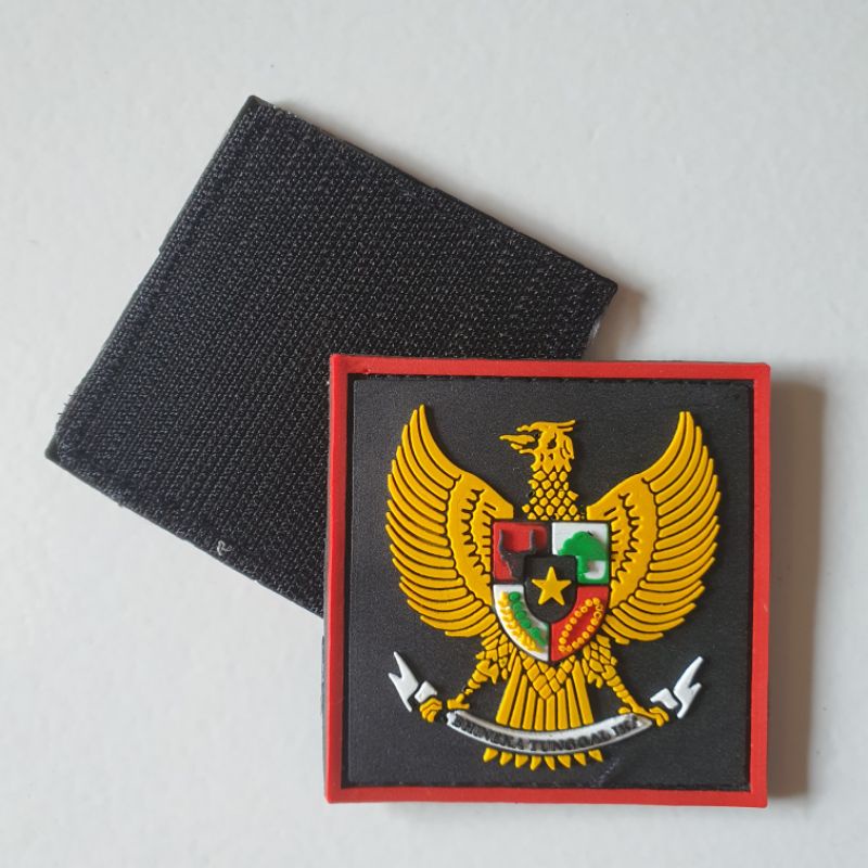 Jual patch rubber logo garuda indonesia kotak - tempelan emblem karet ...