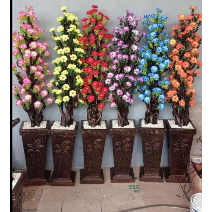 Jual TANAMAN PAJANGAN IMITASI + POT JUMBO // BUNGA HIAS SEMANGGI ...