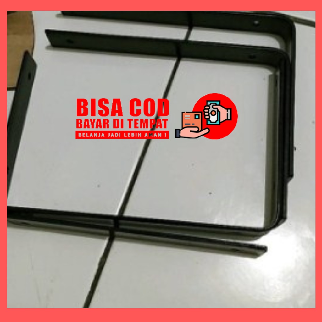 Jual Rak susun model L rak dinding serbaguna bracket besi ambalan kayu ...