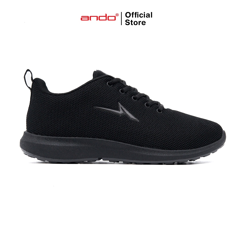 Jual Ando Official Sepatu Sneakers Liam Remaja - Hitam/Hitam | Shopee ...