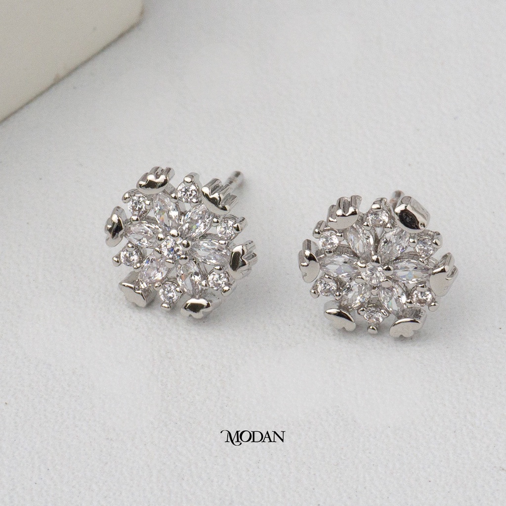 Jual Modan - Nature Inspired Spring Blossom Flower Stud Earrings Anting ...