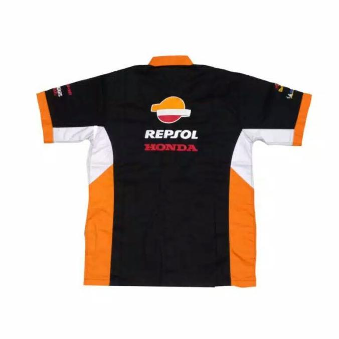 Jual kemeja bordir Honda / seragam kerja/ mekanik/racing motogp ...