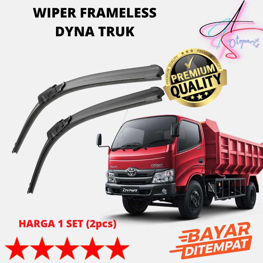 Jual Wiper Truk Dyna Model Frameless / Karet Wiper Frameless Mobil ...