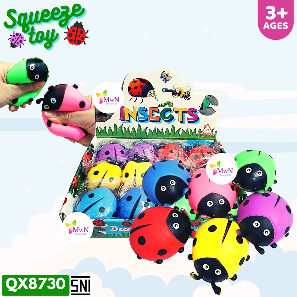Jual MWN Mainan Squeeze Toys Kumbang / Beetle Bug anti stress QX8730 ...