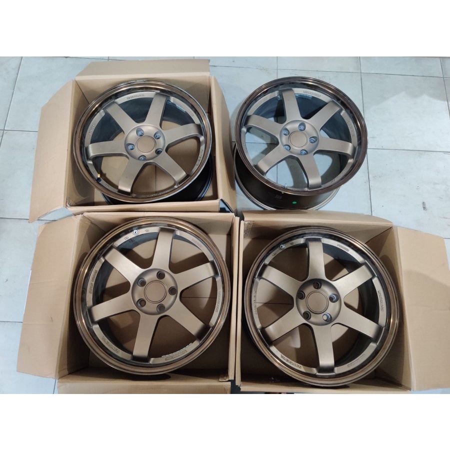 Jual Velg Mobil Racing Ring 18 Baut 5 TE37 R18X8,5 Pcd 5X114,3 ET42 ...