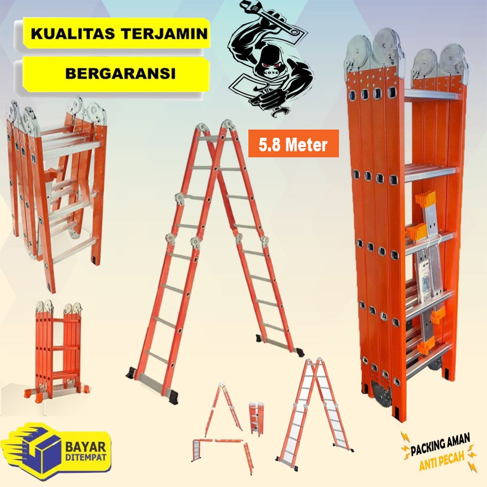 Jual BLACKFOOT TANGGA LIPAT MULTIFUNGSI 4 X 5 5.8METER MULTI FUNGSI 5 ...