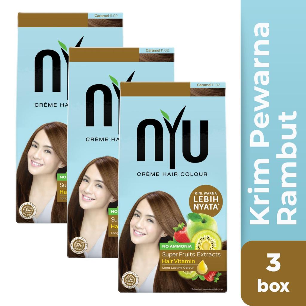 Jual NYU Creme Hair Colour Caramel x3 - Pewarna Rambut Panjang/Long ...