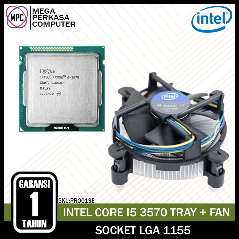 Jual Processor Intel Core i5-3570 I5 Gen 3 [Tray + Fan] Socket LGA 1155 ...