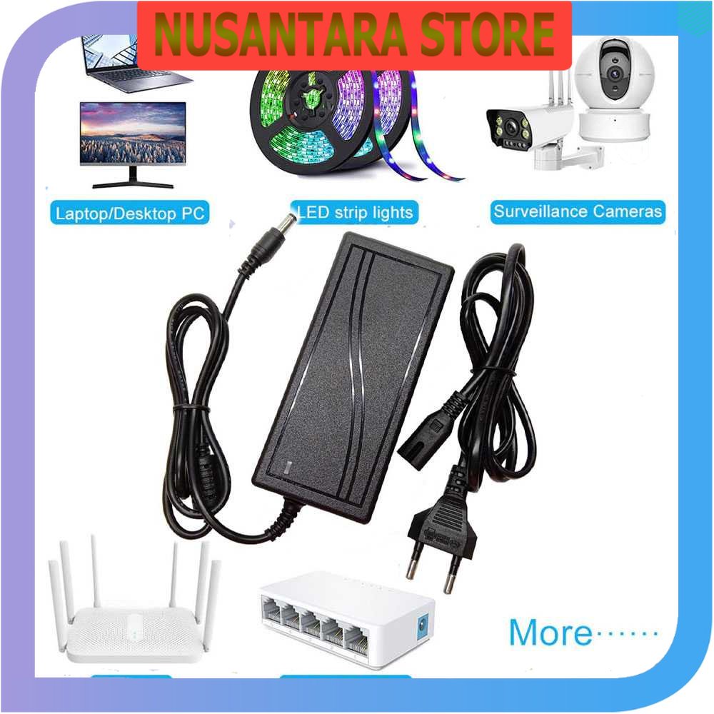 Jual NUSANTARA STORE - DCU Adaptor Daya Laptop LED Strip Monitor AC DC ...