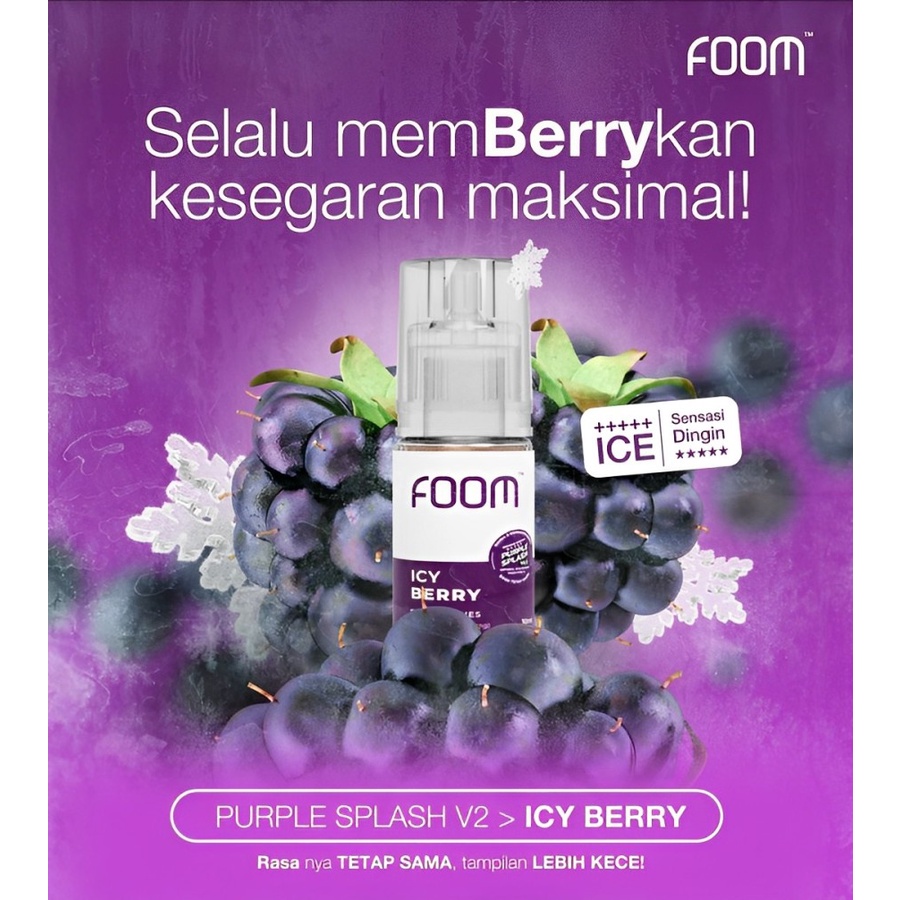 Jual Foom Saltnic 30ml 30mg Icy Watermelon Honeydew Mango Berry Liquid