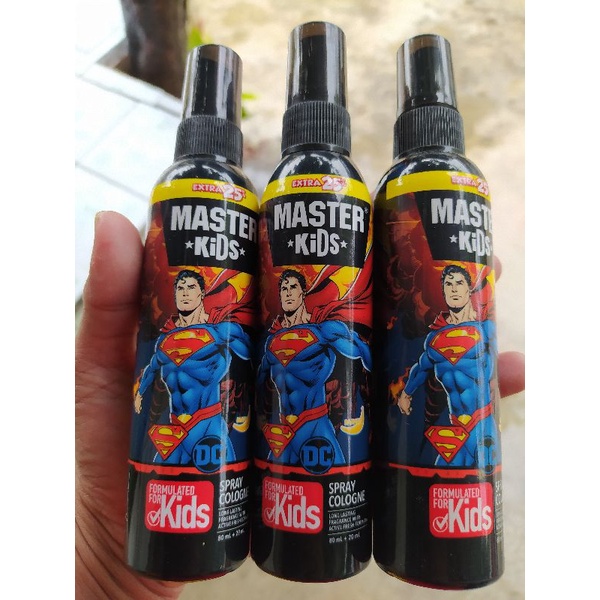 Jual Master Kids Superman Spray Cologne 80ml + 20ml | Shopee Indonesia