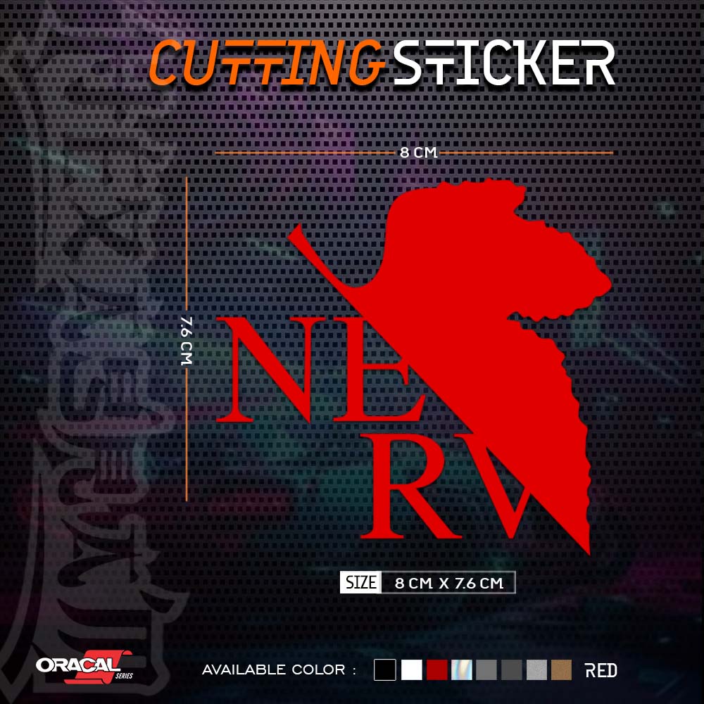 Jual Cutting Sticker Neon Genesis Evangelion Nerv Logo | Stiker Cutting ...