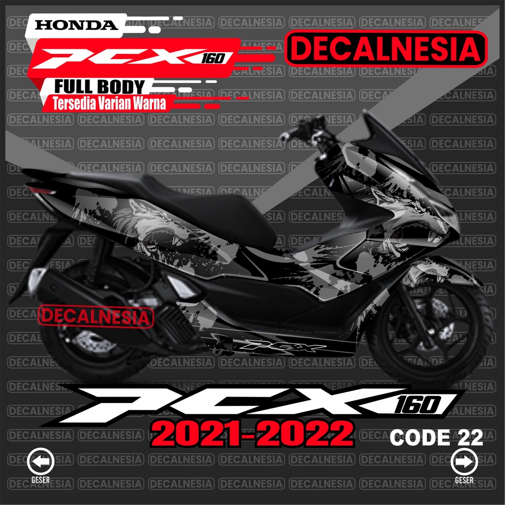 Jual Stiker Decal PCX 160 New 2021 2022 2023 Full Body Sticker Motor ...