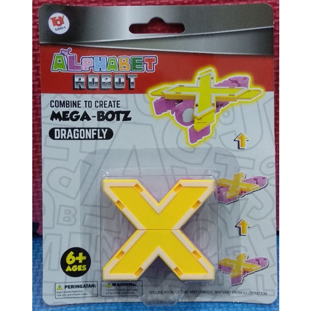Jual Toy Addict Mainan Edukasi Alphabet Huruf Robot Mega Bots (A-Z ...
