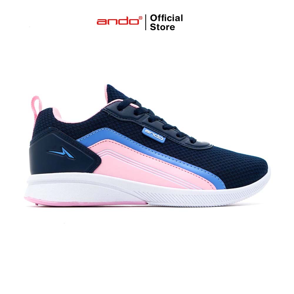 Jual Ando Official Sepatu Sneakers Mevata Wanita Dewasa - Biru Tua ...