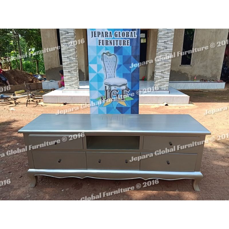 Jual Bufet minimalis Duco rose gold laci 5 long ( bufet tv jati,nakas ...