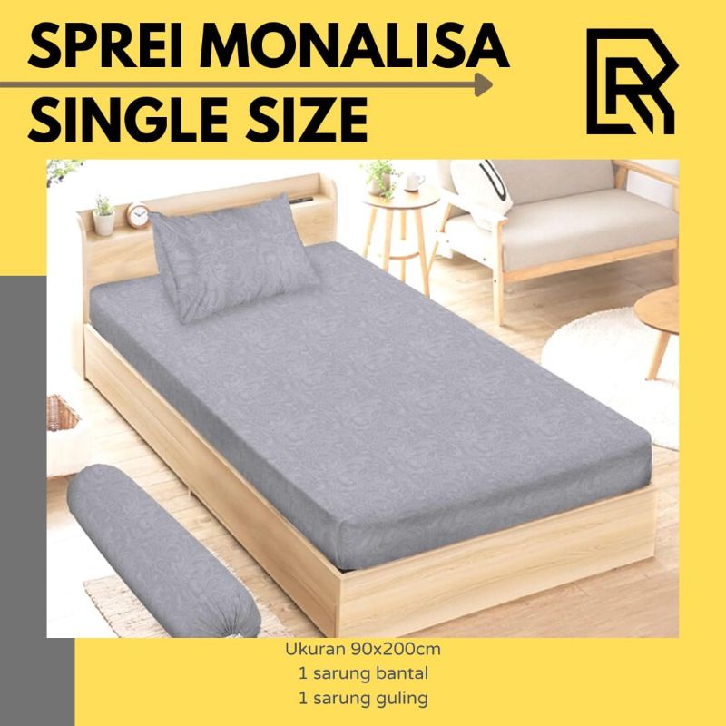 Jual SPREI MONALISA POLOS UKURAN 90X200 CM | Shopee Indonesia