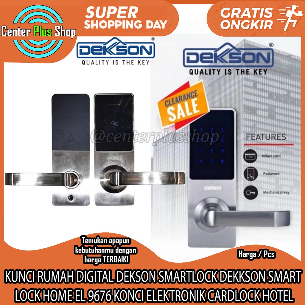 Jual KUNCI RUMAH DIGITAL DEKSON SMARTLOCK DEKKSON SMART LOCK HOME EL ...