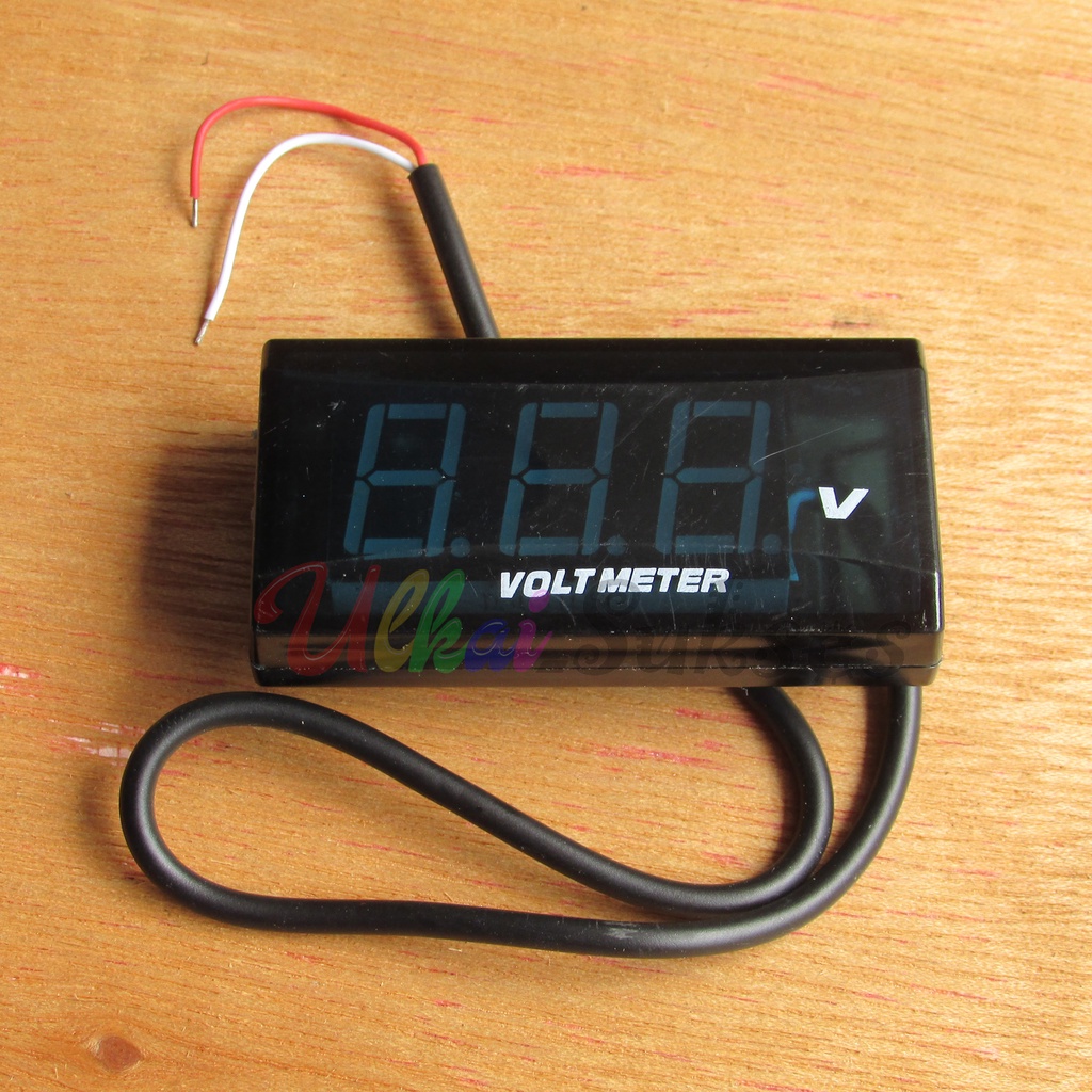 Jual Voltmeter Motor Dan Mobil Digital Kotak Volt Meter Waterproof 12v ...