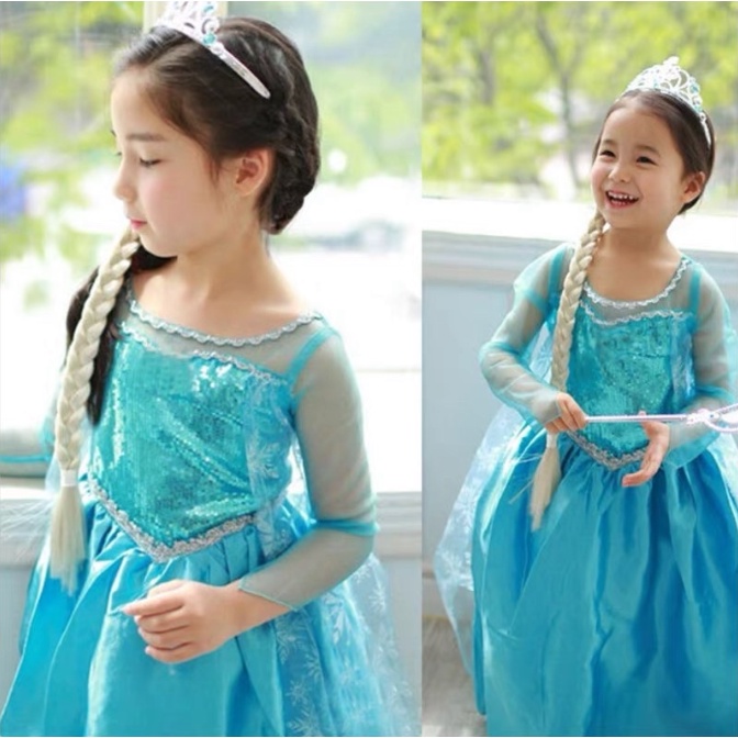 Jual Baju Elsa Frozen Anak Dress Princess / Kostum Dress Elsa Frozen ...
