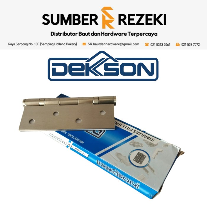 Jual Engs Engsel Pintu Kupu Hinge Dekson Dekkson 4 Inch Ess El 4X3X2Mm ...