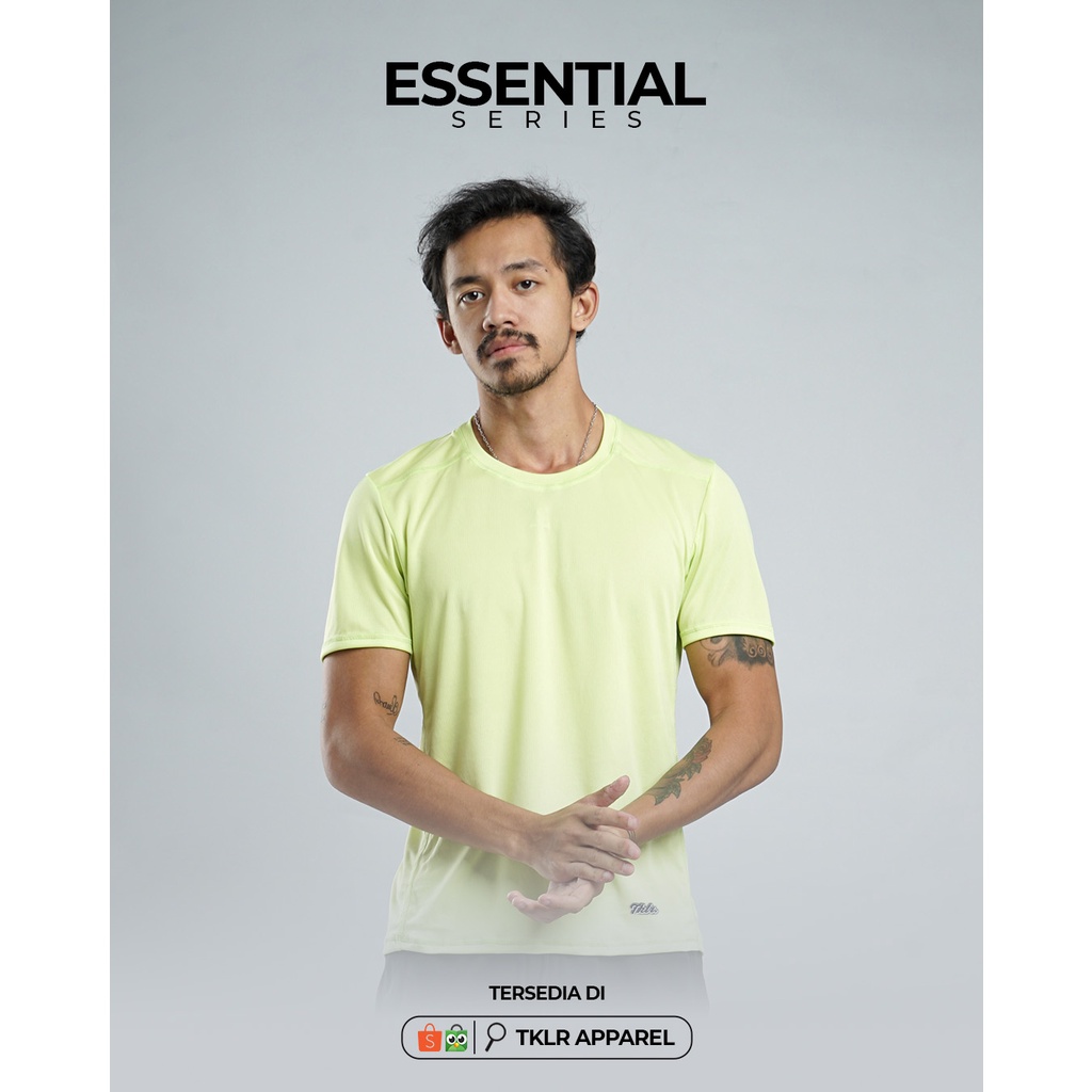 Jual RUNNING JERSEY - ESSENTIAL NEON GREEN | Shopee Indonesia