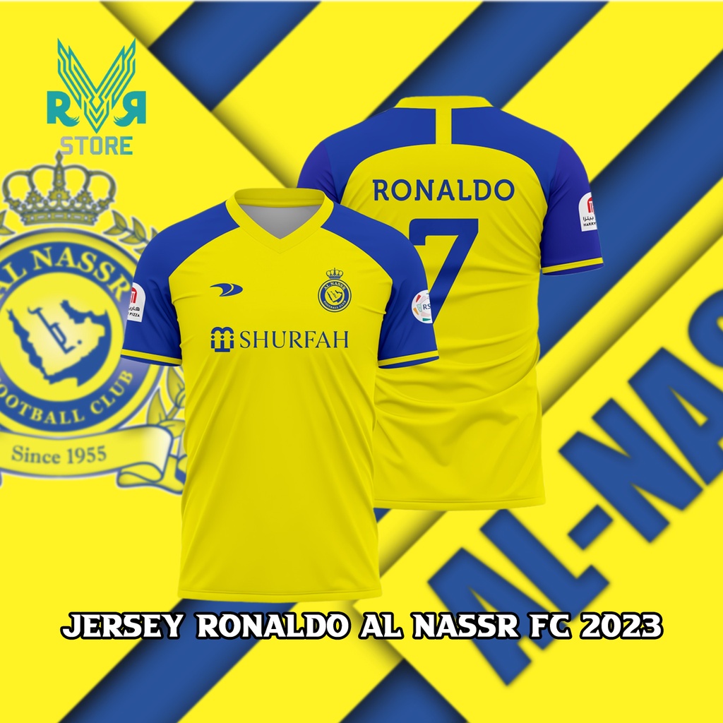 Jual Jersey Baju Kaos Bola Ronaldo Al Nassr Fc 2023 Full Printing