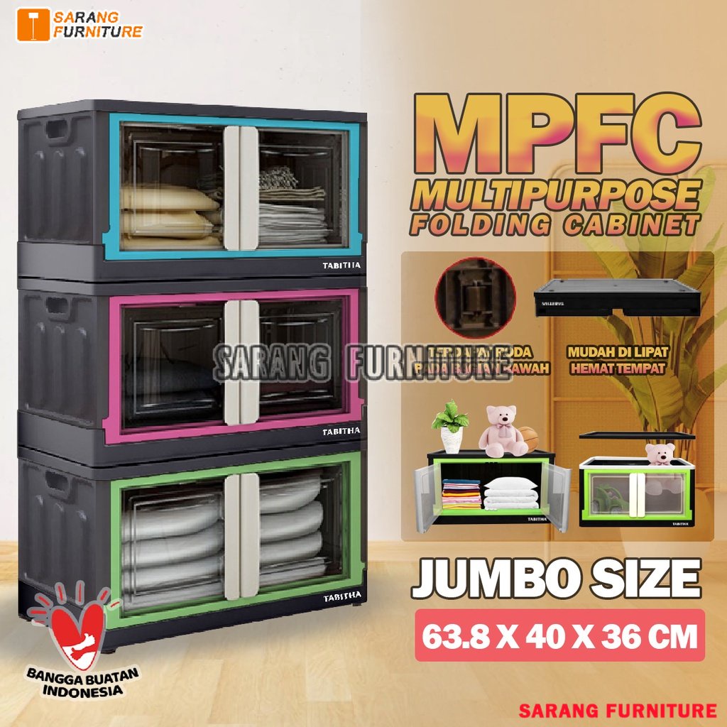 Jual CONTAINER BOX Multipurpose Folding Cabinet LEMARI LIPAT PLASTIK ...