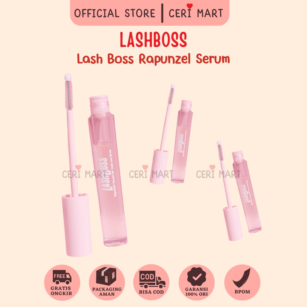 Jual Lash Boss LashBoss Bosh Bos LashBos Rapunzel Serum for Lash and ...