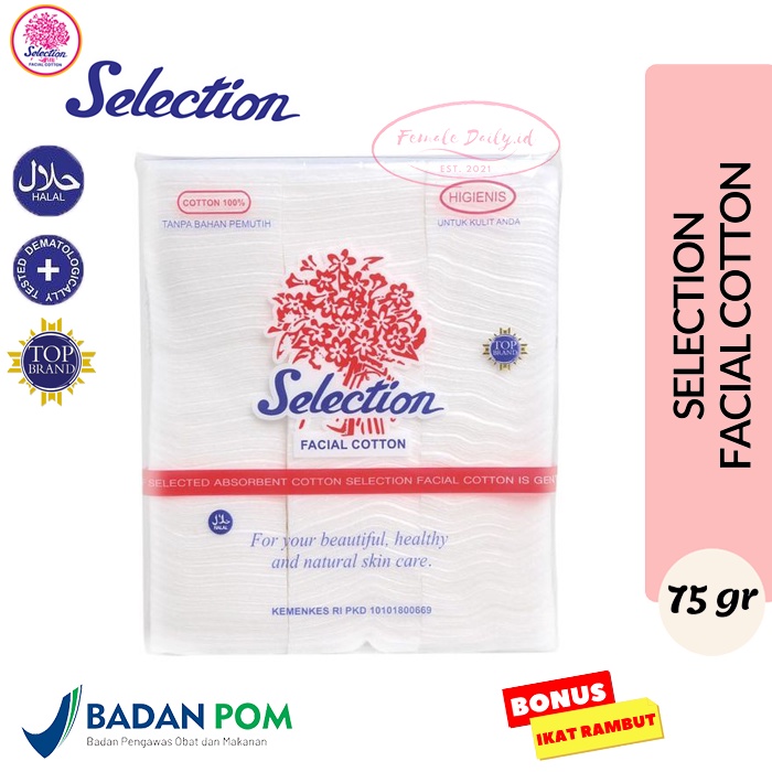 Jual Selection Kapas Facial Cotton 35gr/50gr/75gr | Shopee Indonesia