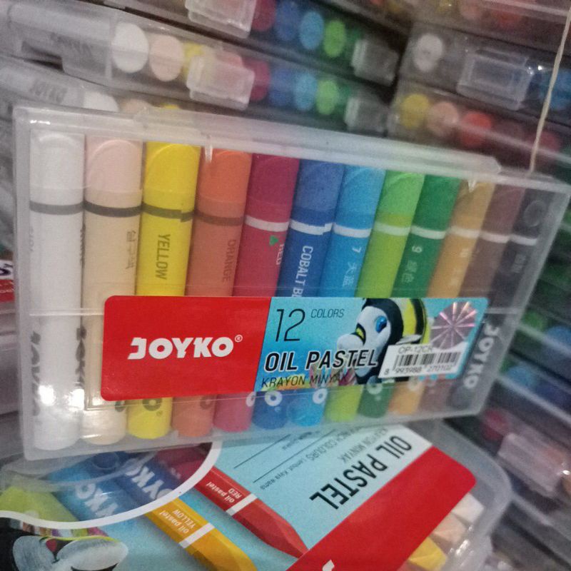 Jual Crayon Oil Pastel 12 Warna - JOYKO MINI | Shopee Indonesia