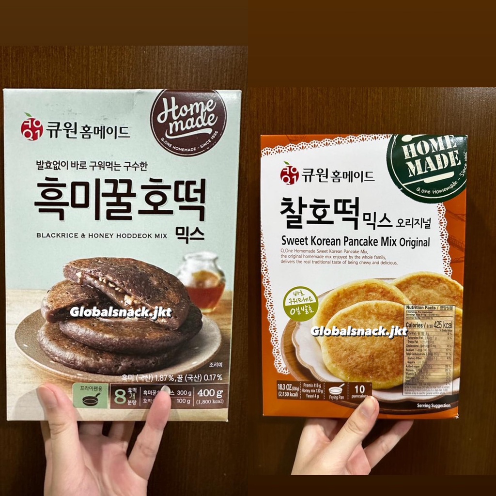 Jual Q1 BLACKRICE & HONEY HODDEOK MIX / SWEET KOREAN HOTTEOK PANCAKE ...