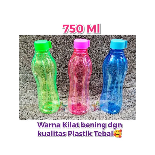 Jual BOTOL MINUM PLASTIK FOOD GRADE BENING & TEBAL 750 ML | Shopee Indonesia
