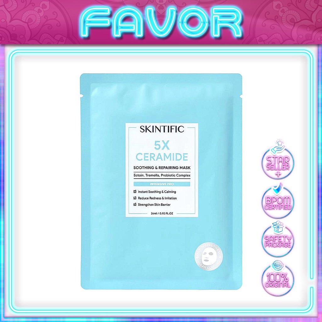 Jual SKINTIFIC 5X Ceramide Soothing and Repairing Mask (1 Pcs) | Masker ...